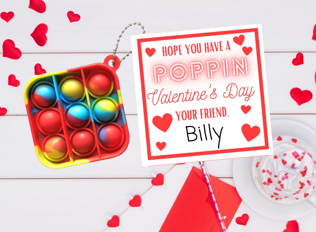 Hope Your Valentine’s Day is Poppin’ Digital Printable Valentine Tags ...