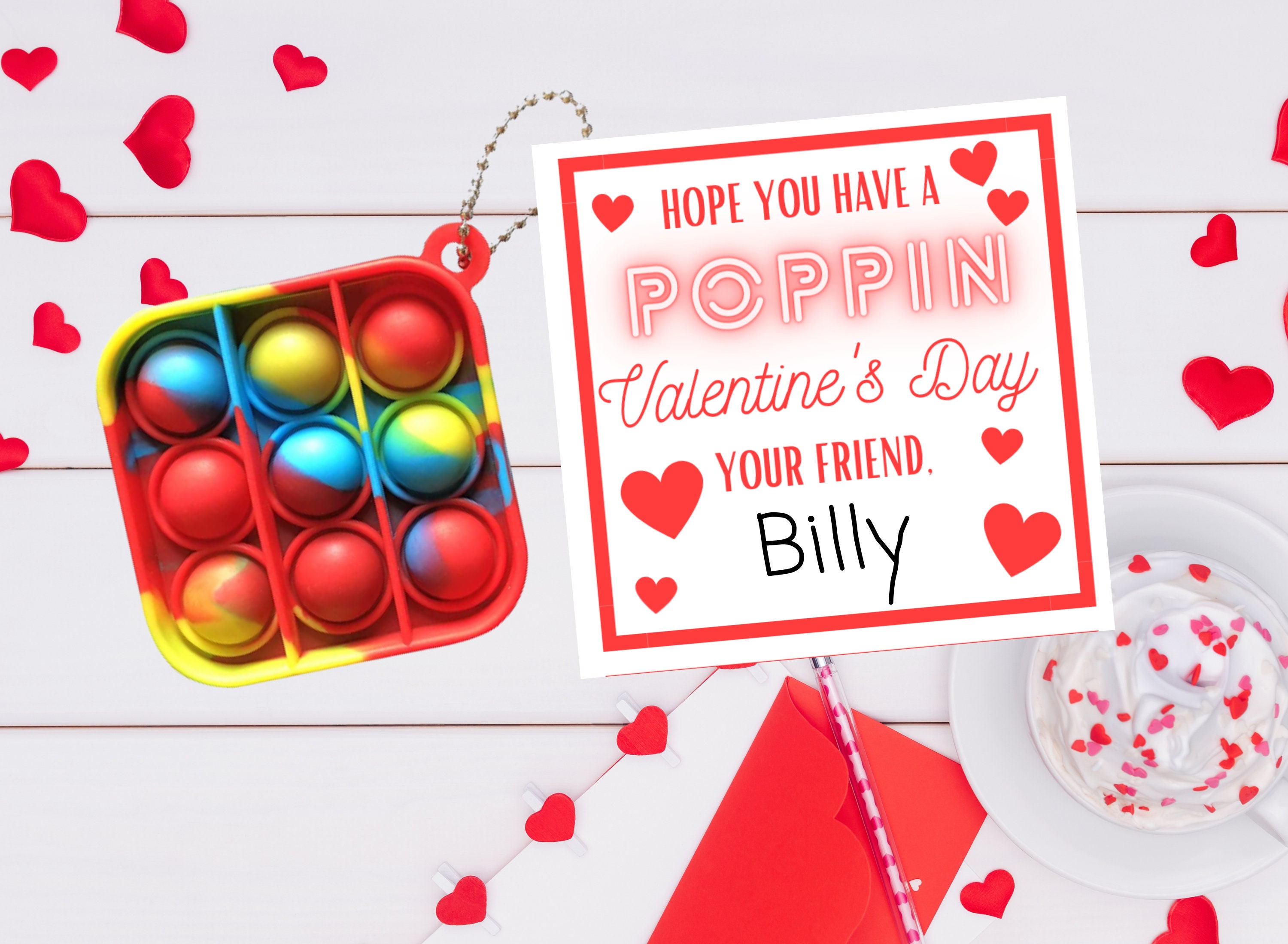 Hope Your Valentine’s Day is Poppin’ Digital Printable Valentine Tags ...