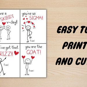 Slang Kids Valentine's Day Cards, Funny Printable Classroom Valentine ...