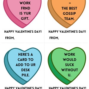 Funny Coworker Valentines, Workplace Valentine Cards, for Boss, for ...