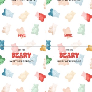 Valentine's Day Fruit Snack Printable | I'm so Beary Happy We're ...