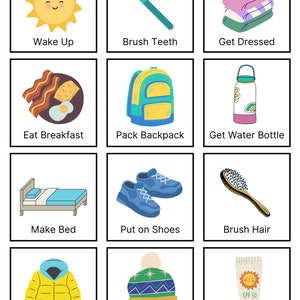 Editable Kids Daily Routine Cards | Daily Visual Schedule | Chore Chart ...