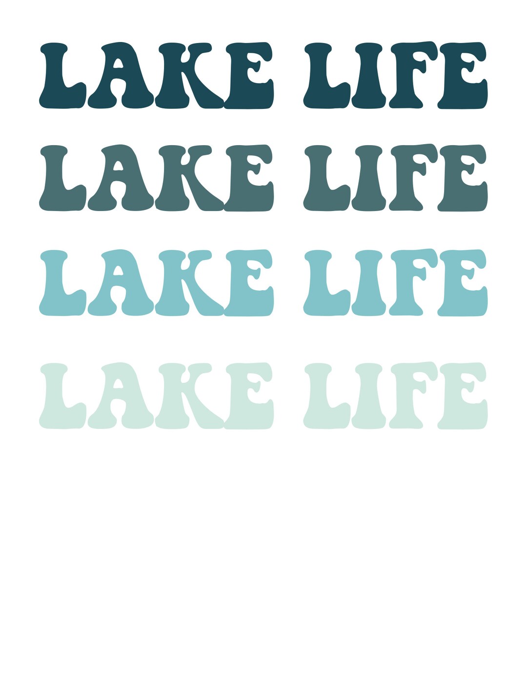 Lake Life Sublimation Design - Etsy