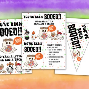 Ou've Been Boo'd Printable Halloween Kit, You've Been Booed Door Hanger ...