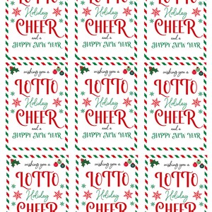 Wishing You a Lotto Holiday Cheer - Christmas Lottery Scratch Card Gift ...