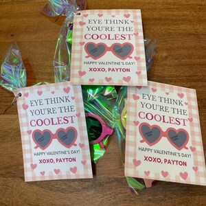 Printable Heart Sunglasses Valentine's Day Card, Instant Download | Eye ...