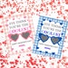 Printable Heart Sunglasses Valentine's Day Card, Instant Download Eye ...
