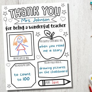 Teacher Appreciation Week Printable, Teacher Survey, Teacher Printable ...