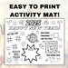 New Years 2025 Activity Placemat Printable New Years Eve Activity Sheet ...