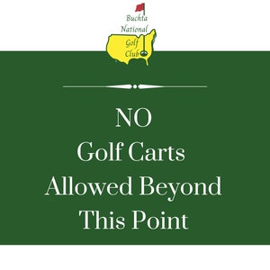 Masters Golf Party Decor, Masters Golf Signs, Masters Golf Party Signs ...