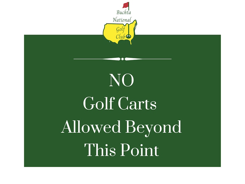 Masters Golf Party Decor Masters Golf Signs Masters Golf - Etsy