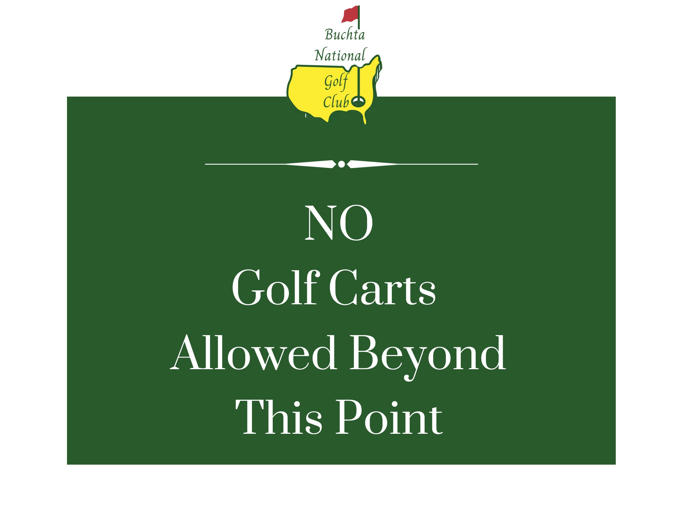 Masters Golf Party Decor, Masters Golf Signs, Masters Golf Party Signs ...