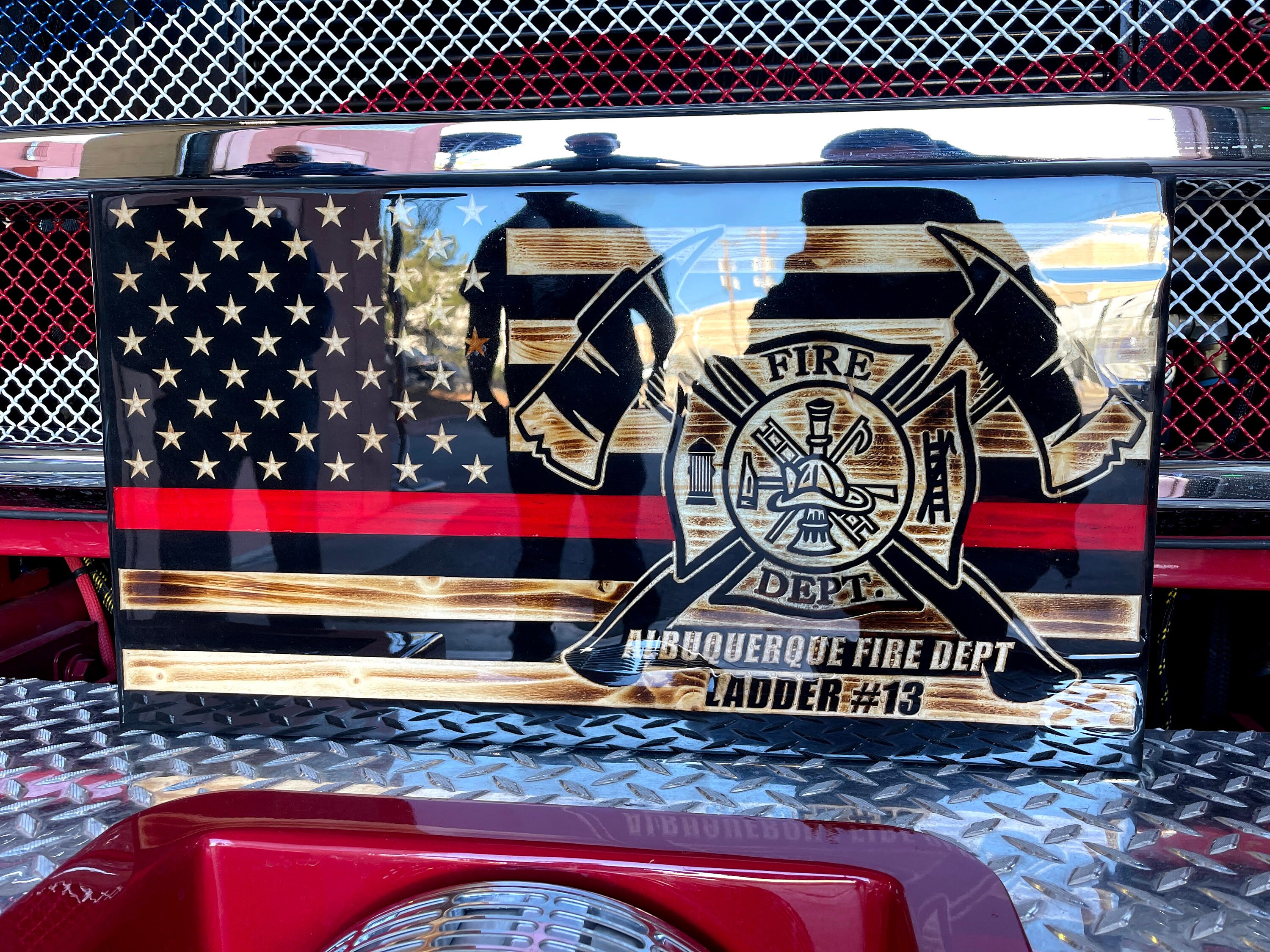USA American Flag with Firefighter Axes customizable | Etsy