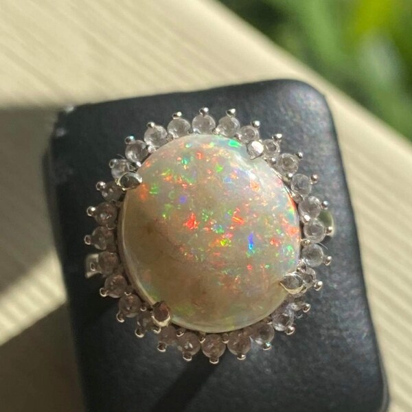 Large Opal Ring - Etsy