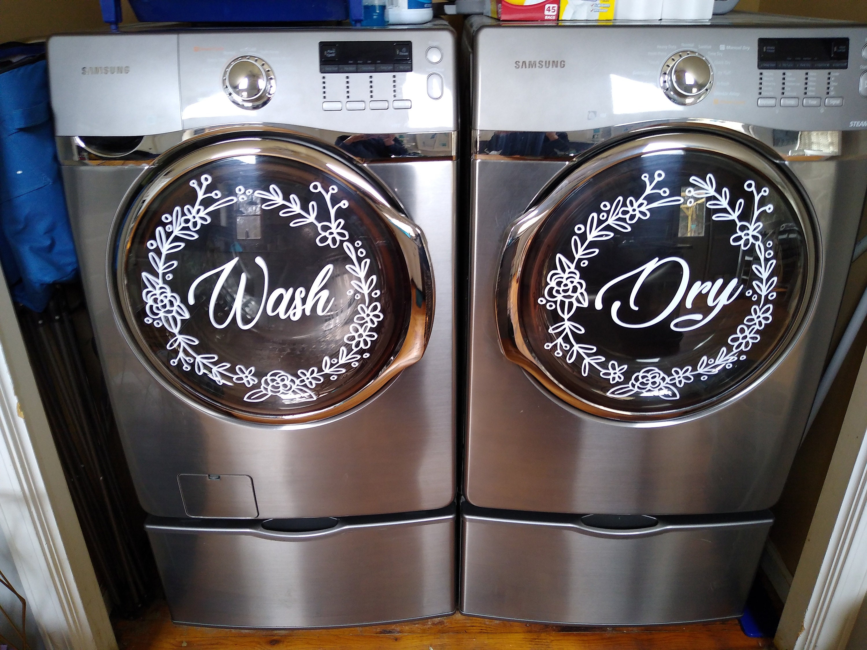 Washer Dryer Decal SVG PNG Cut File Resizable | Etsy