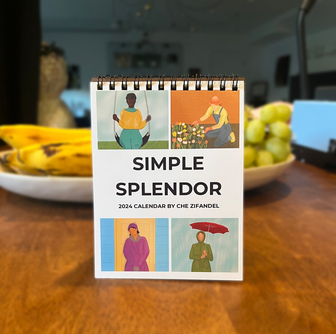 Mini Desktop Simple Splendor 2024 Art Calendar Vintage Art - Etsy