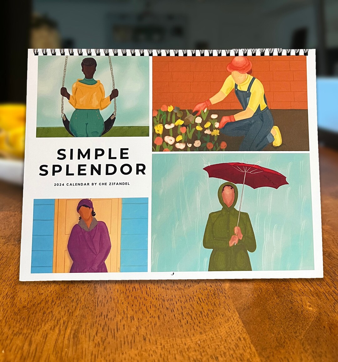 Simple Splendor 2024 Art Calendar, Vintage Art, Black Women Art, - Etsy