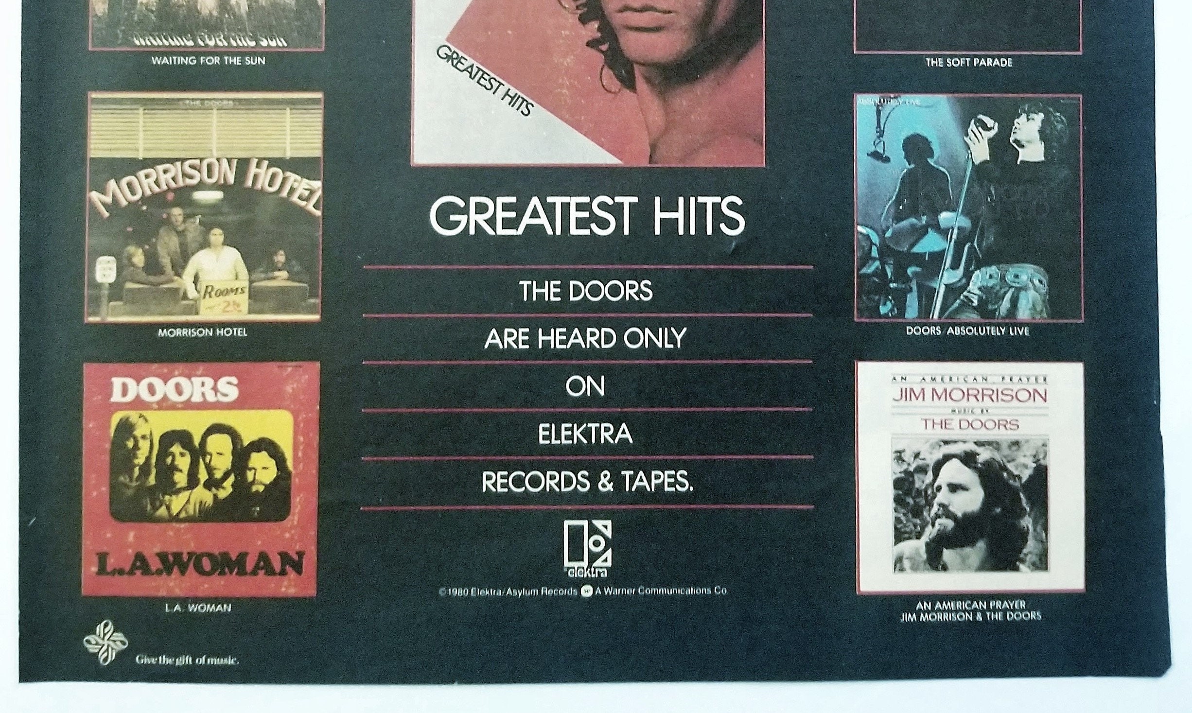 Art & Collectibles Vintage Oversized The Doors Album Promo Print Ad ...