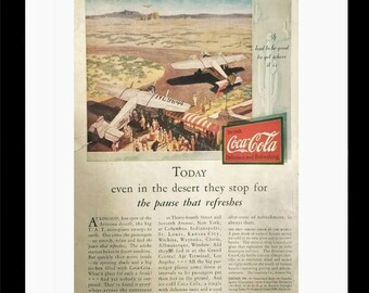 Coca Cola Airplane | Etsy
