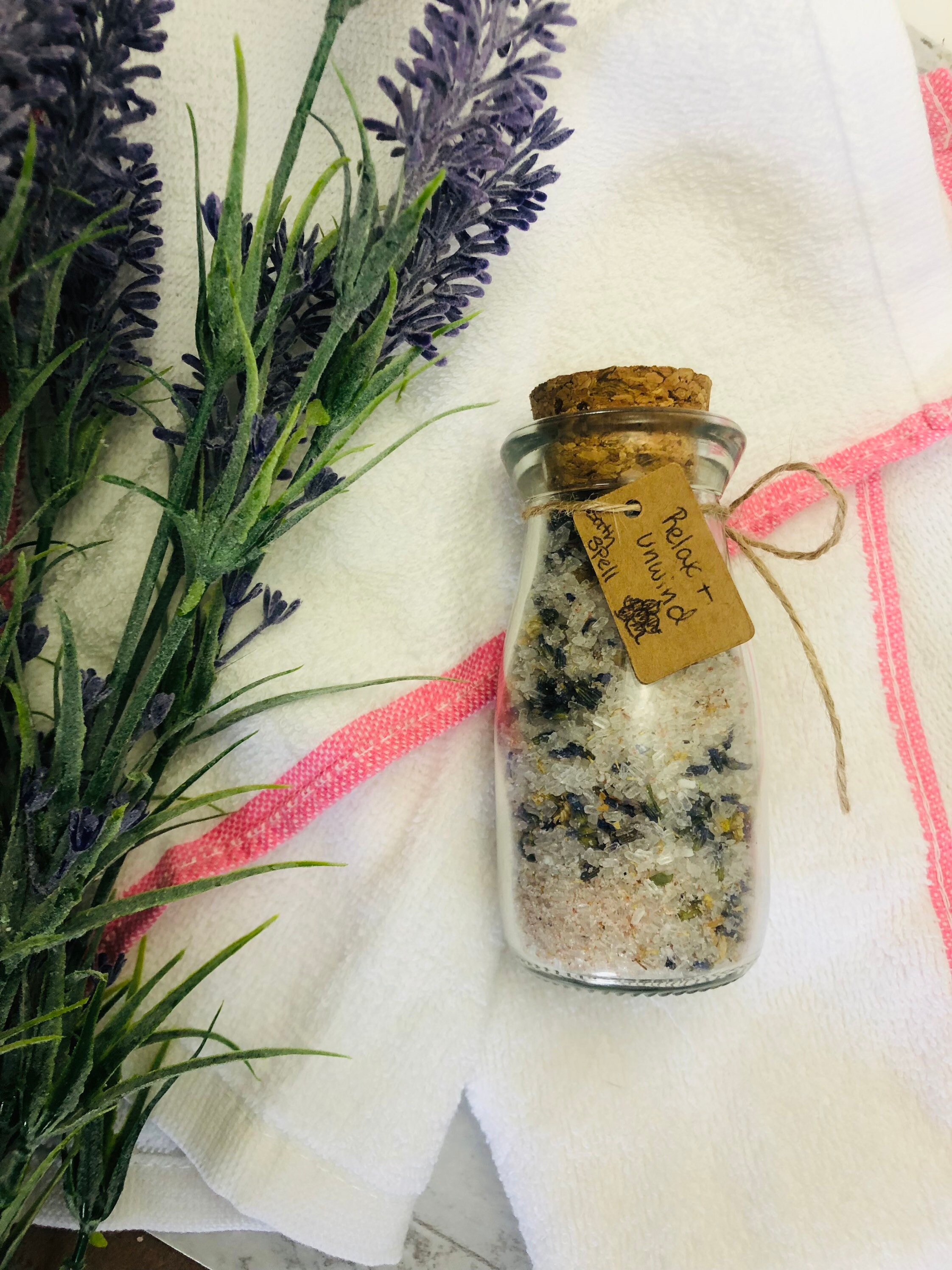 Lavender & Chamomile Bath Salts Spring Aromatherapy Bath Spell Zero ...