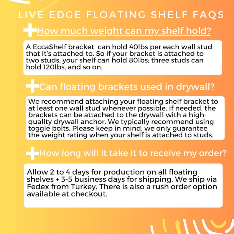 Floating Kitchen Shelves, Floating Shelf With Brackets, Bathroom ...