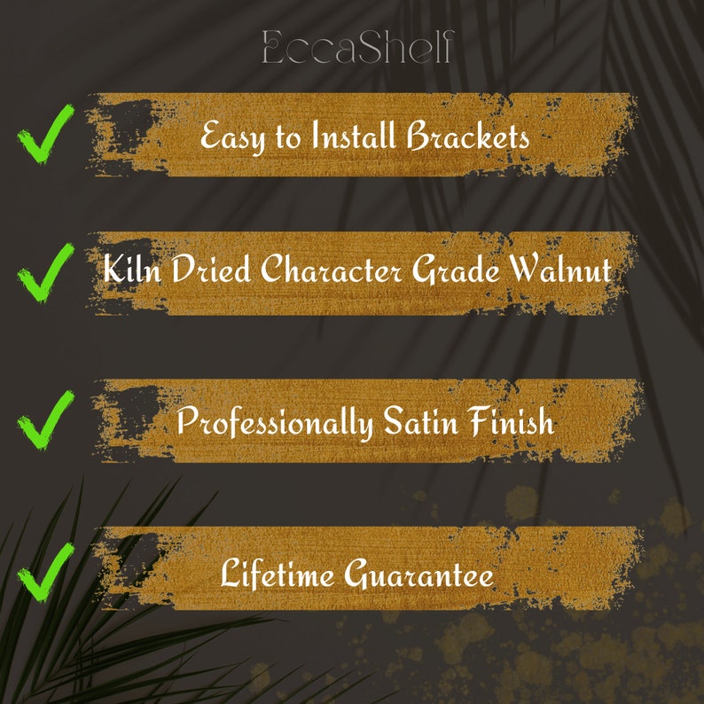 Boho Home Live Edge Wood Gift Home Rustic Floating Live Edge Shelf ...