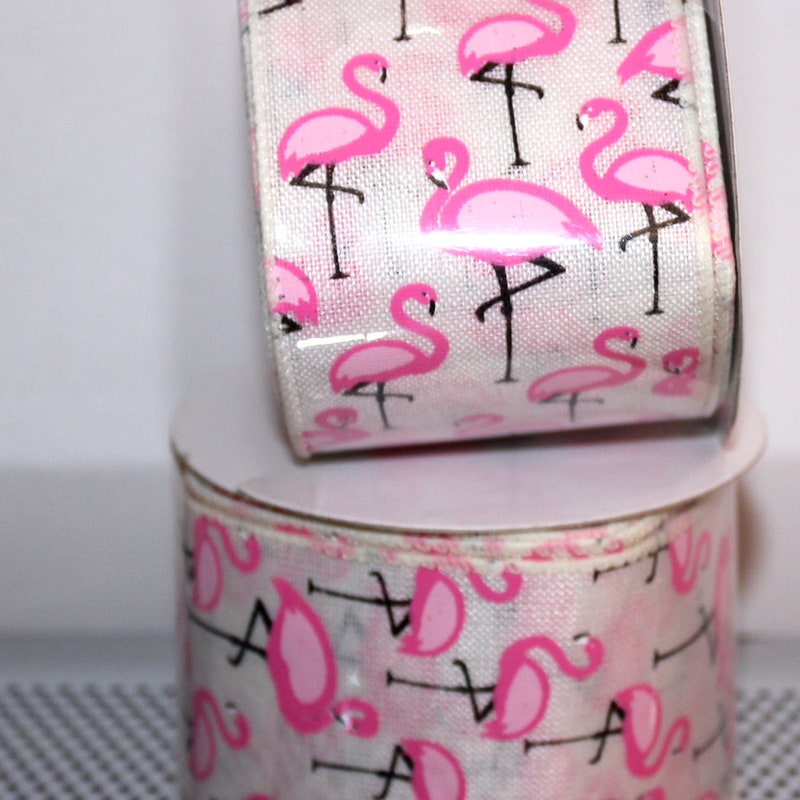 Flamingo Ribbon Wired - Etsy