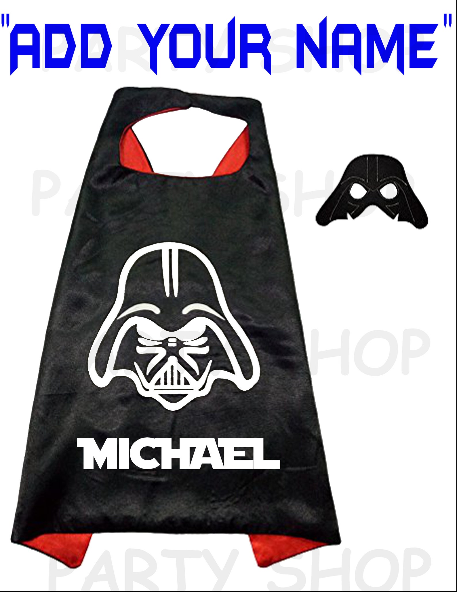 Darth Vader Custom Cape and Mask for Kids Star Wars ADD Your - Etsy