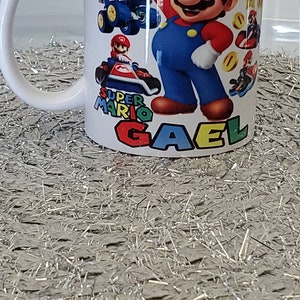 Personalized Super Mario Mug,,super Mario Gift,mario Video Game ...