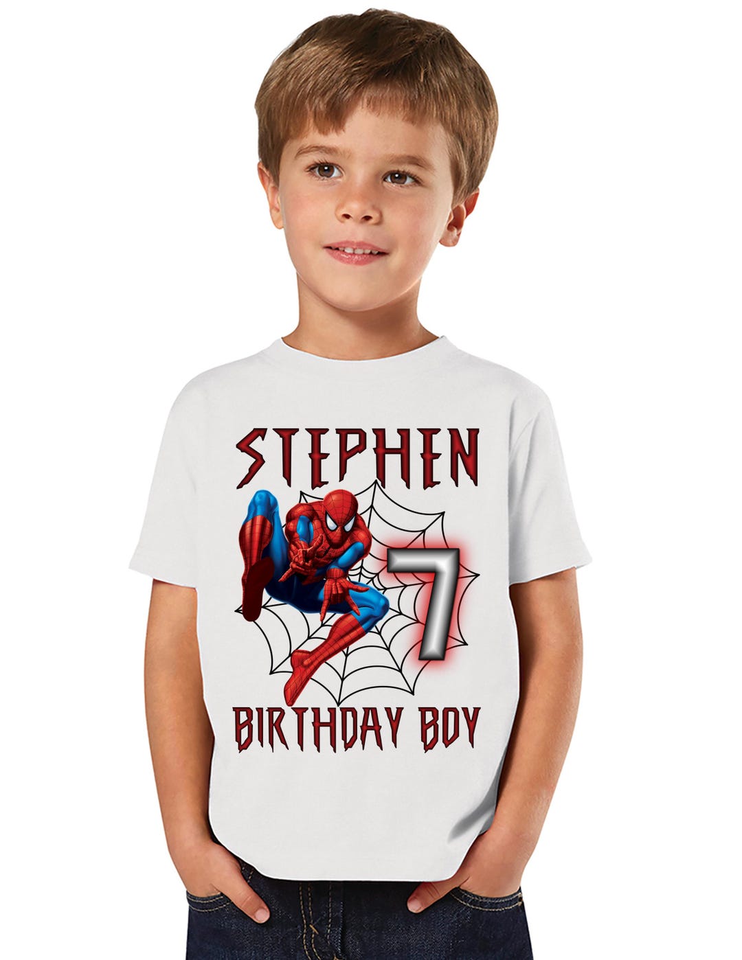 Personalized Birthday Shirt Spiderman Custom Shirt, Matching Family ...