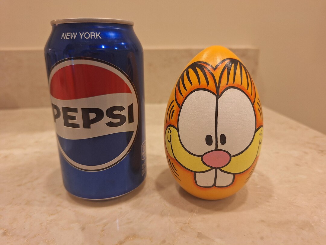 Wooden Garfy Easter Egg - Etsy
