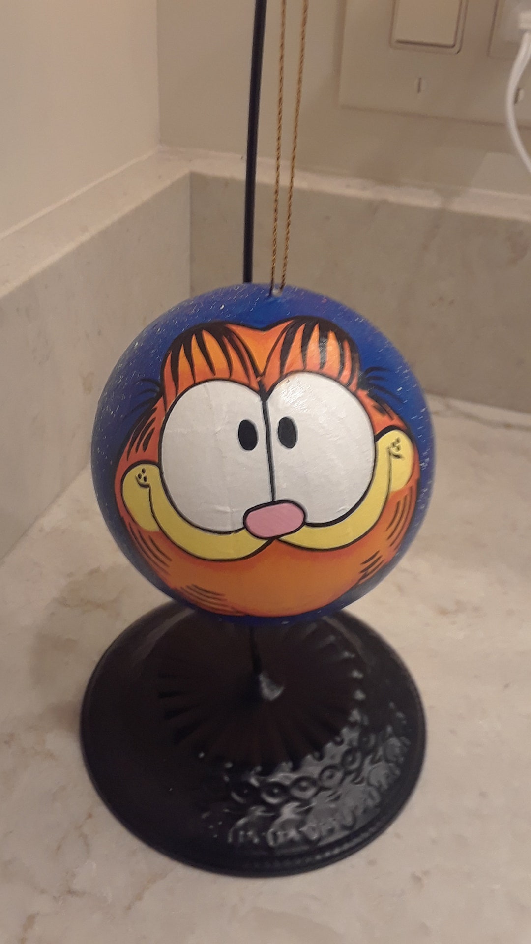 Orange Cat Hand Painted Ornament - Etsy