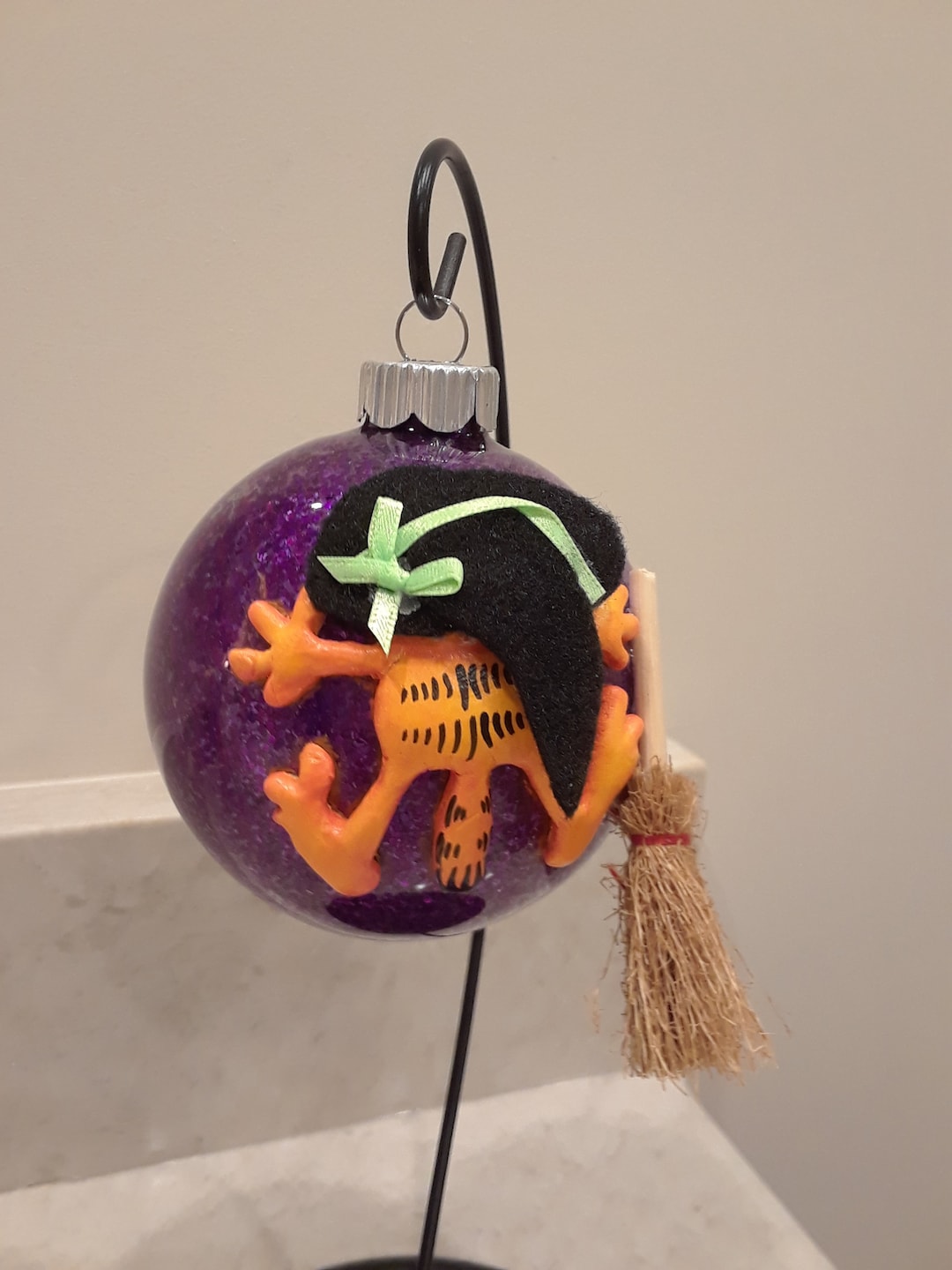 Glass Fat and Orange Halloween Ornament - Etsy
