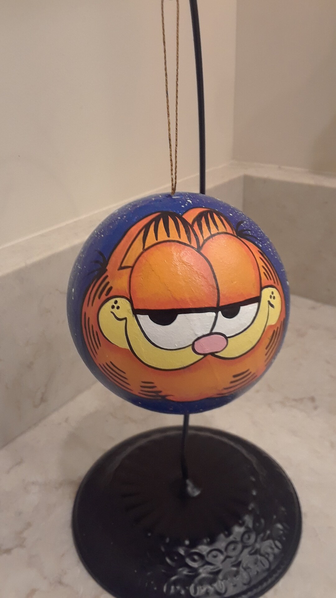 Orange Cat Hand Painted Ornament - Etsy