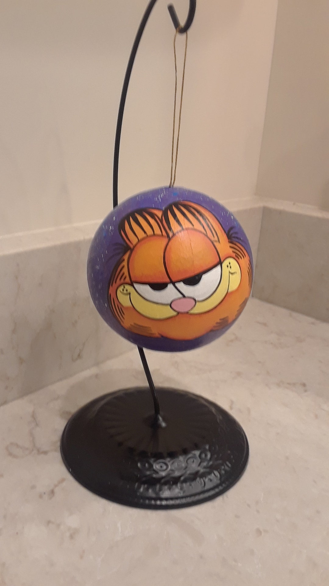 Orange Cat Hand Painted Ornament - Etsy