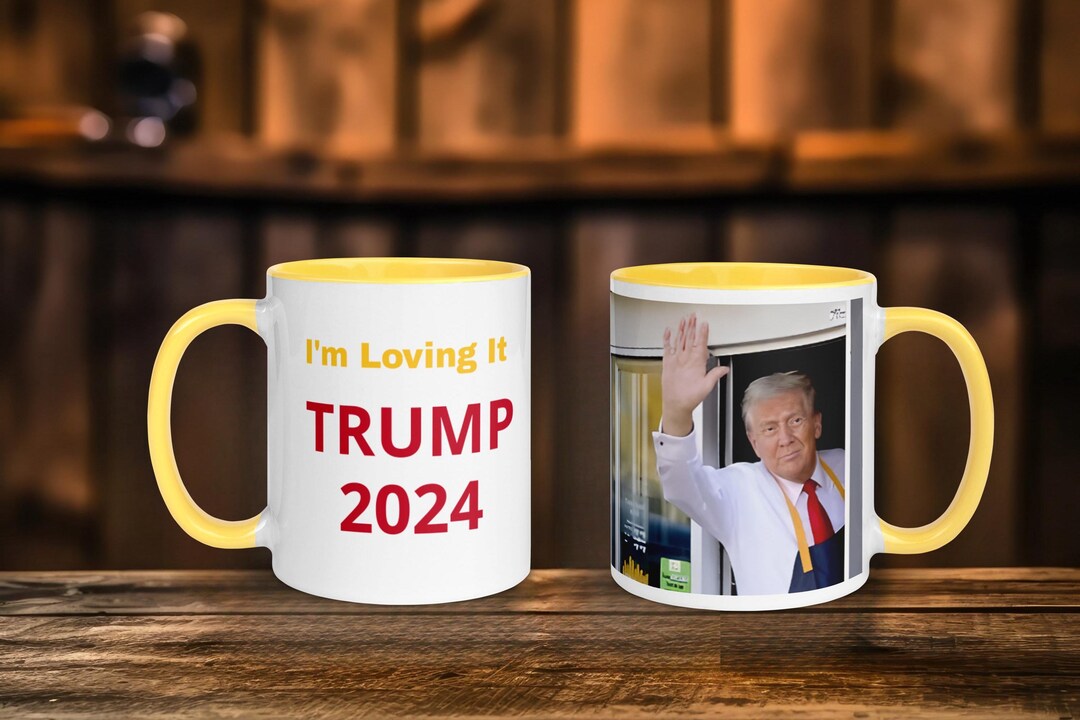 UNIQUE Trump Mcdonalds Trump Mug | Trump 2024 Mug | Mcdonalds Trump Cup ...
