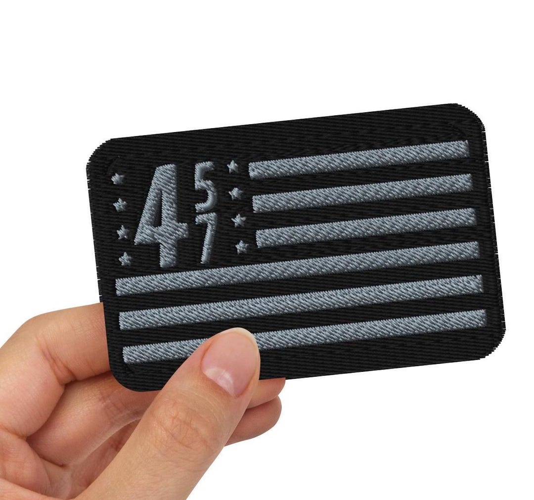 TRUMP No Surrender Flag 45 47 Embroidered Patch, MAGA Flag Patch, Maga ...