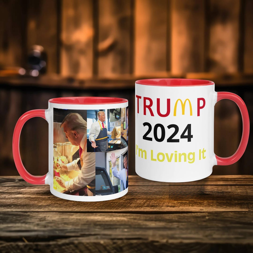 LIMITED Trump Mcdonalds Mug | Trump 2024 Mug | Mcdonalds Trump Cup ...