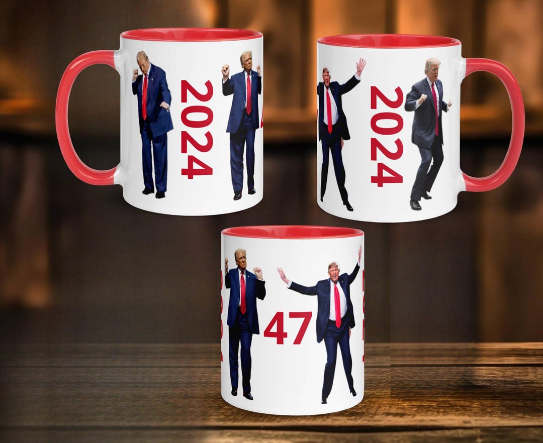 NEW Trump YMCA Dance Mug | Funny Trump Dancing Mug | Political Mug ...