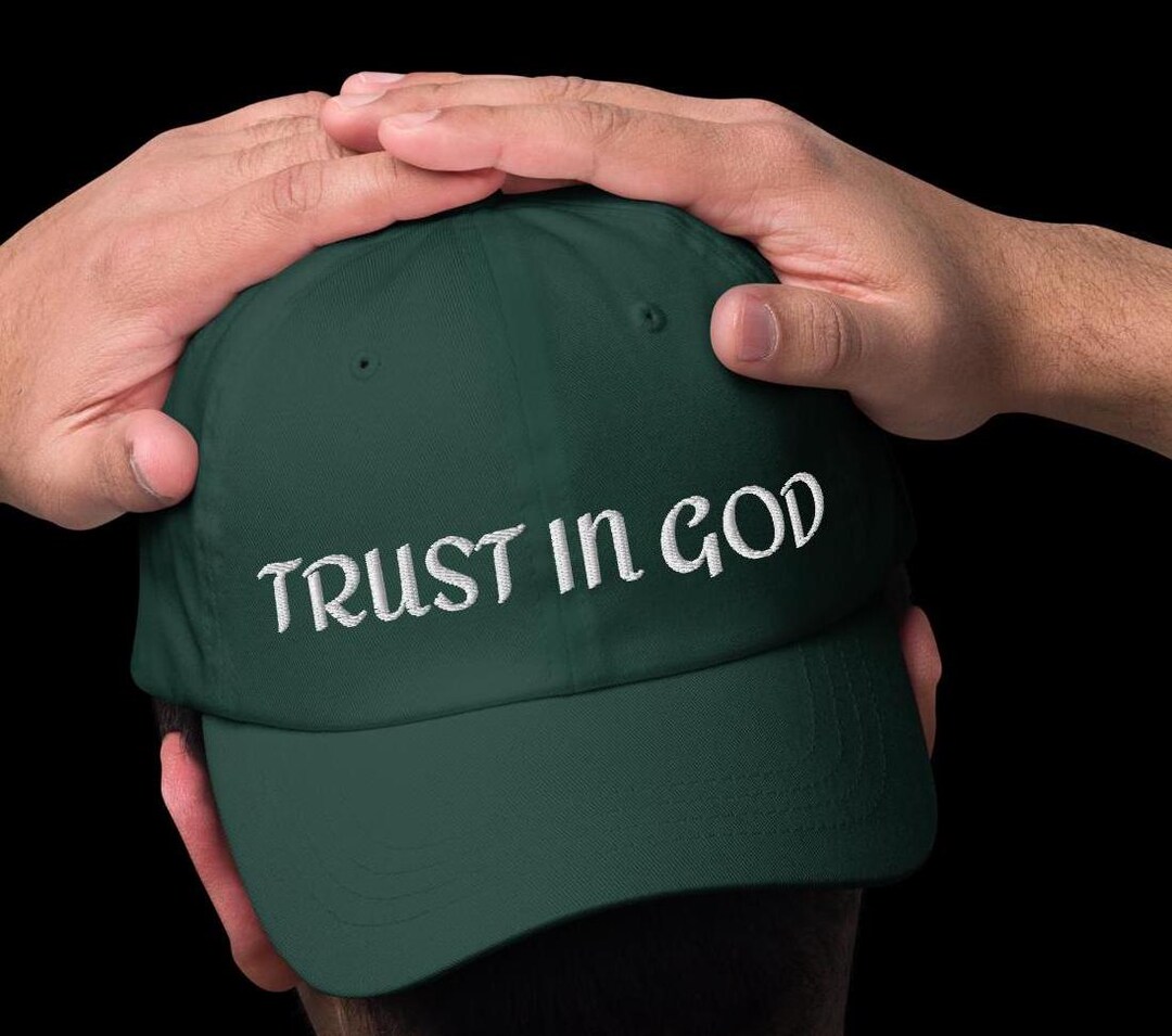 Embroidered Trust in God Hat, Religious Apparel Hat, Christian Apparel ...