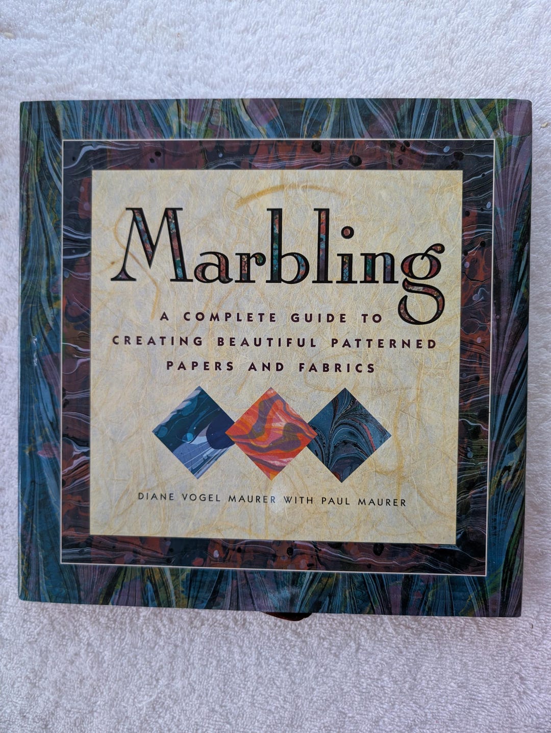 Marbling Book: Patterned Paper & Fabric Guide, 1991 - Etsy