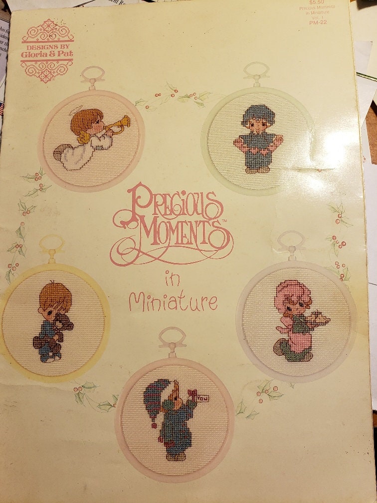 Precious Moments Cross Stitch Pattern Book, Designs by Gloria and Pat ...