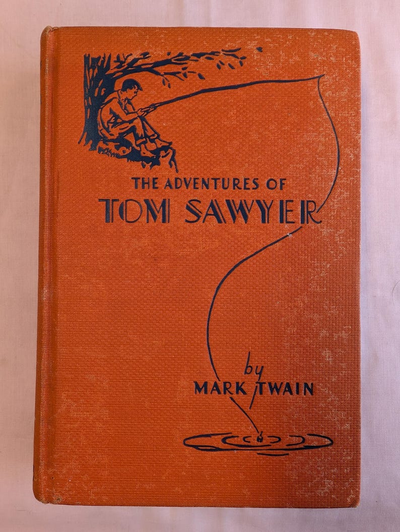 Adventures of Tom Sawyer, Mark Twain, 1920, Vintage Book - Etsy