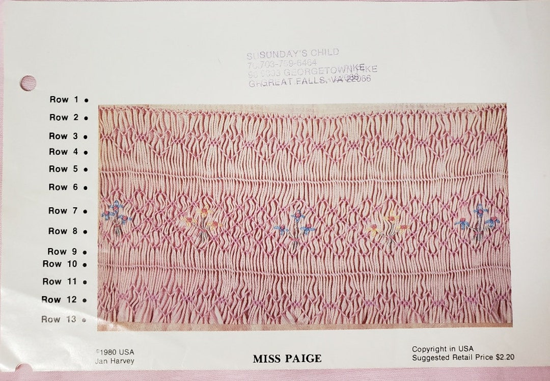 Vintage Smocking Patterns, 1980s Sew Easy (your Choice) - Etsy