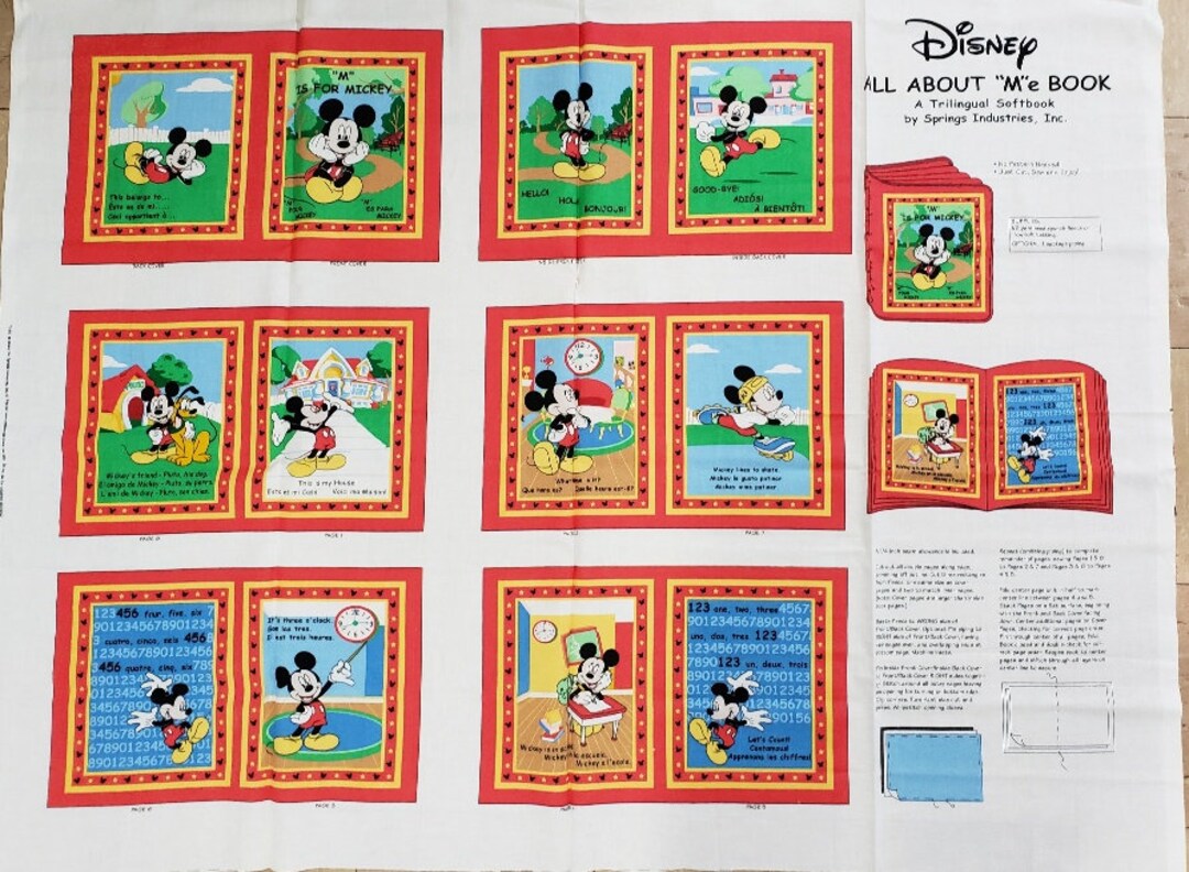 Disney All About me Book Trilingual Softbook - Etsy