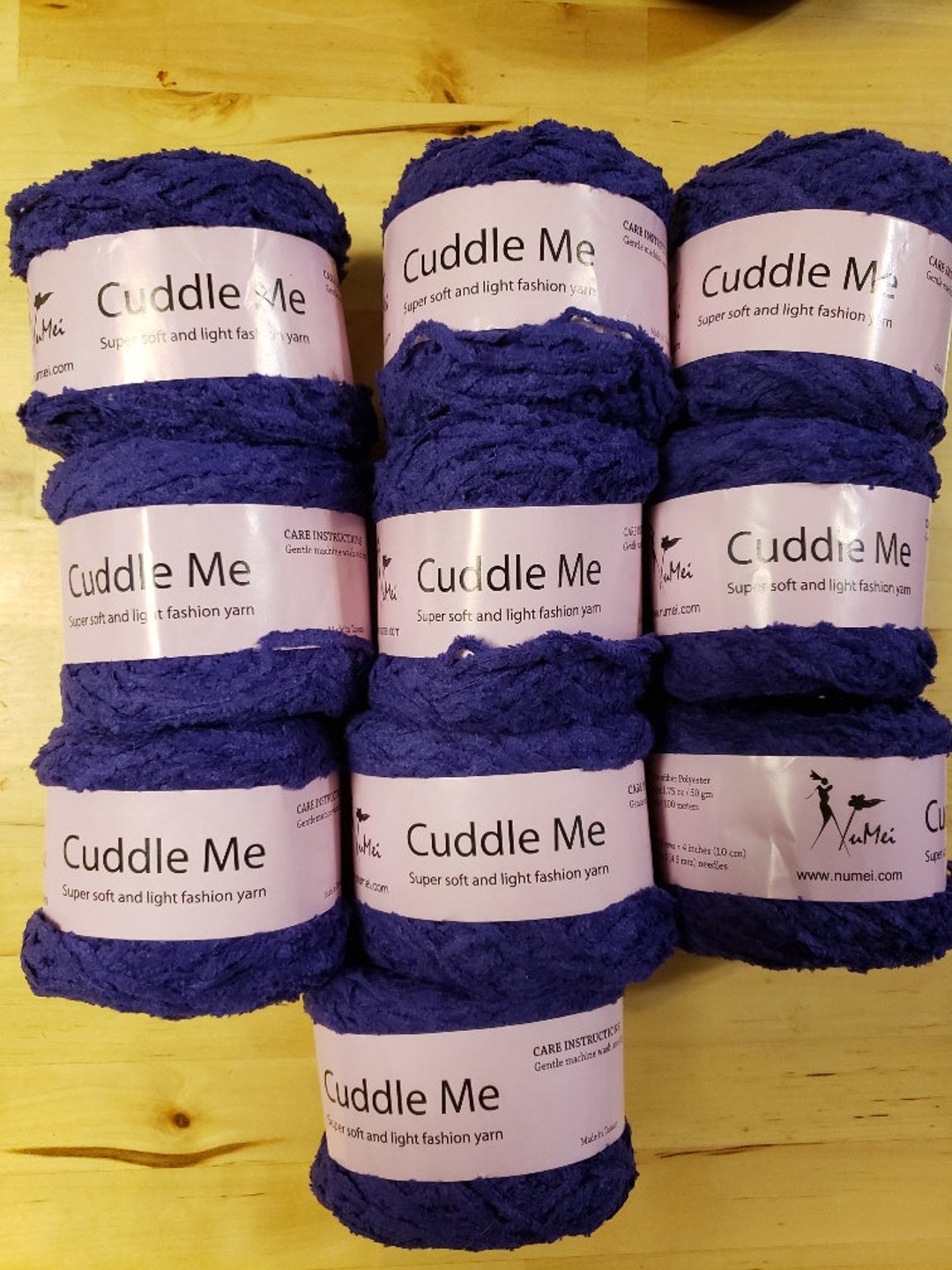 Numei Yarn, Cuddle Me, Polyester Yarn, Purples Yarn, 50 Gram Skeins ...