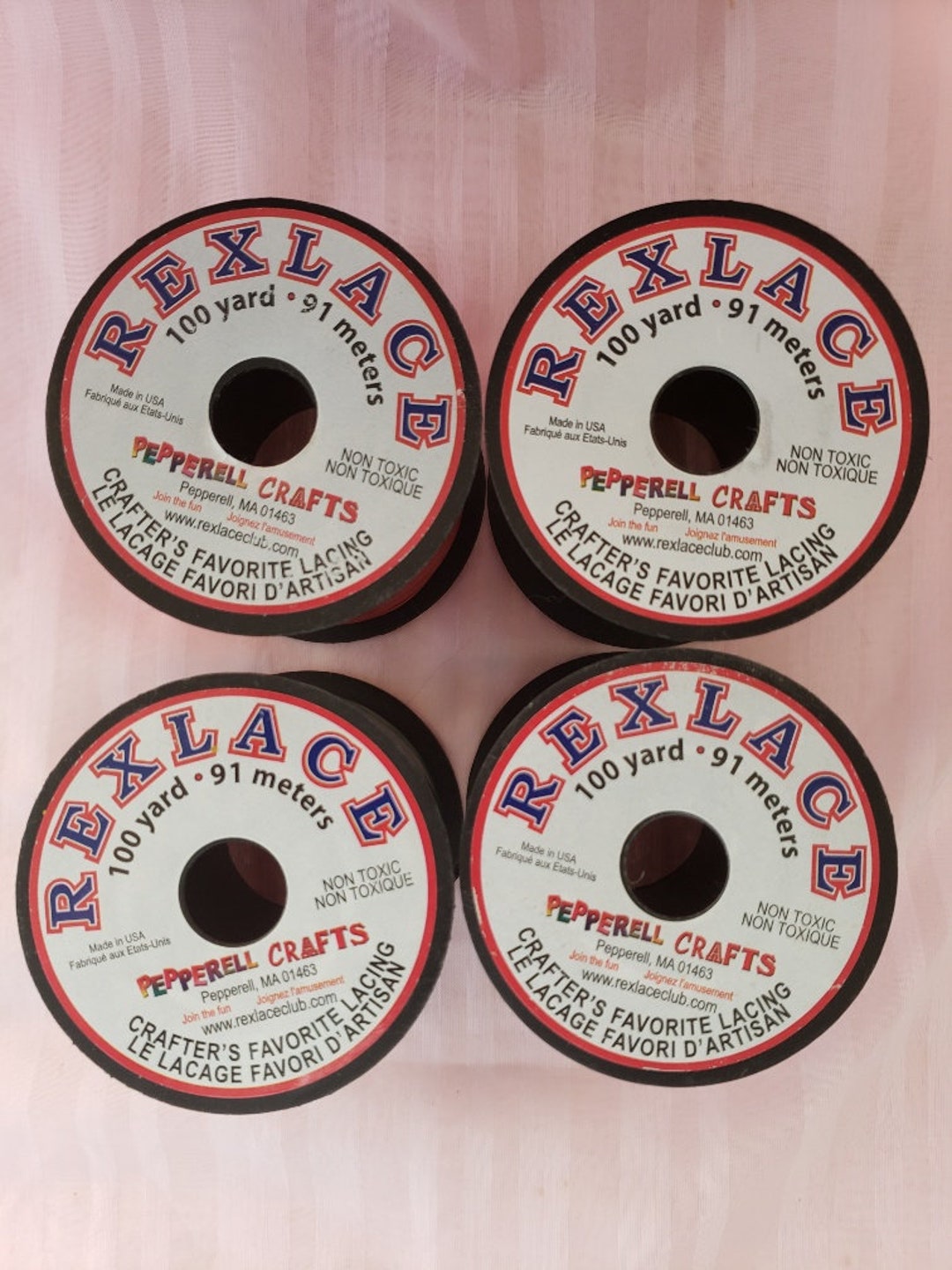 Rexlace, Pepperell Crafts, Vinyl Lacing, Flat Vinyl Craft Lacing, 100 ...