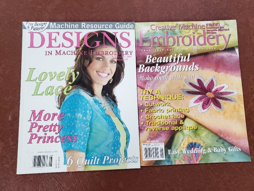 Embroidery Magazines, Designs in Machine Embroidery, Creative Machine ...