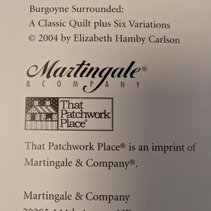 Burgoyne Surrounded: Classic Quilt Plus Six Variations, Elizabeth Hamby Carlson, That Patchwork ...