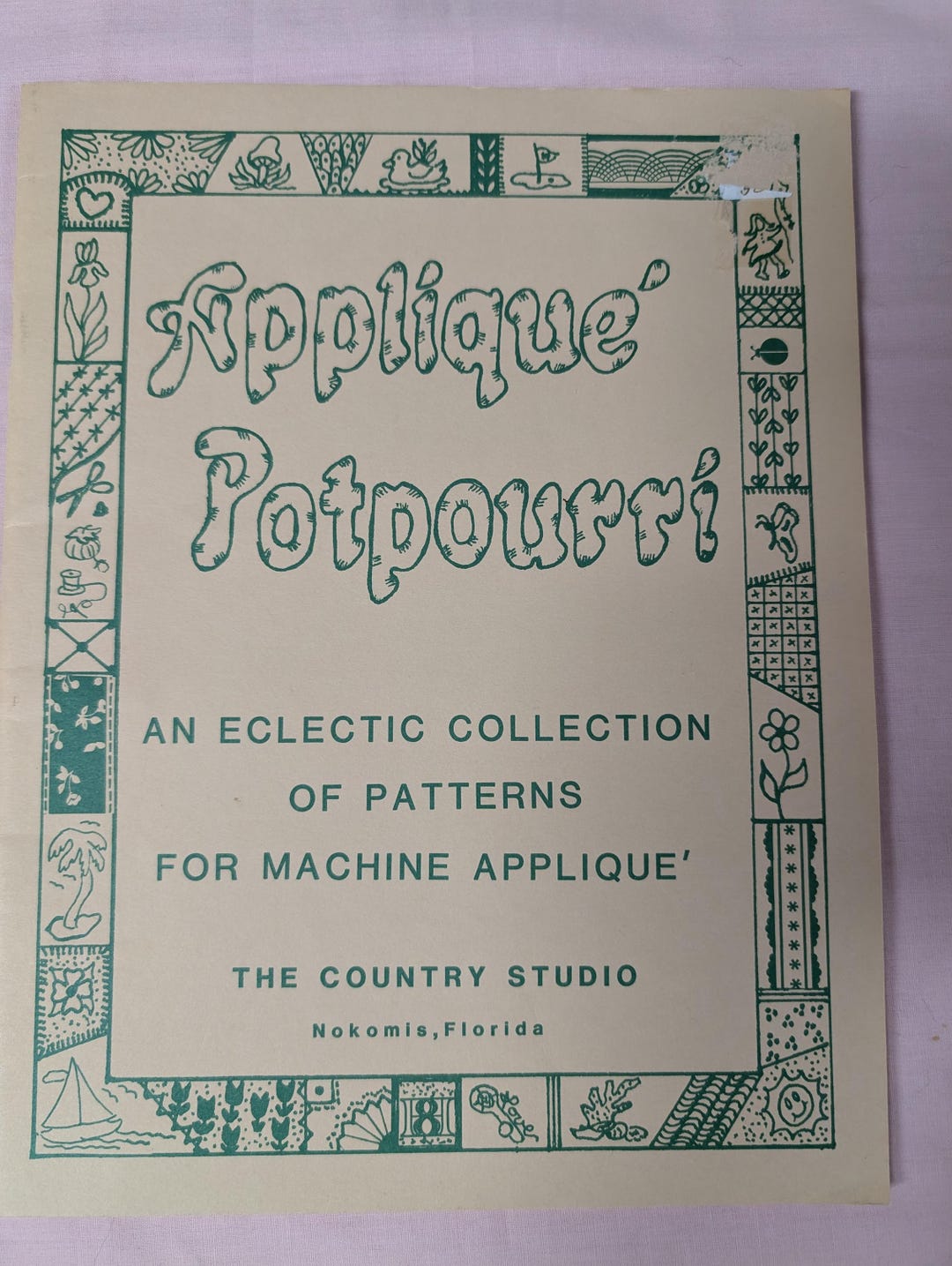 Vintage Applique Potpourri Pattern Book, Country Animal Designs - Etsy